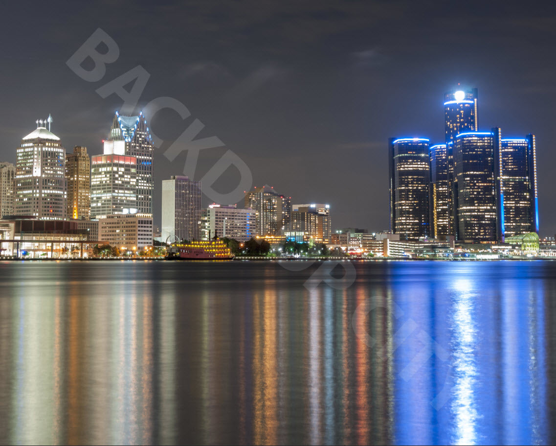 Detroit Skyline Backdrop – Backdrop City